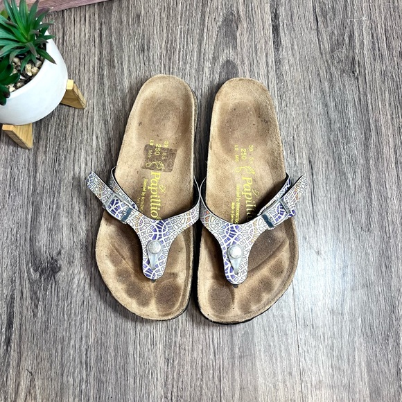Birkenstock | Shoes | Birkenstock Papillio Turin Multicolor Tile Print ...